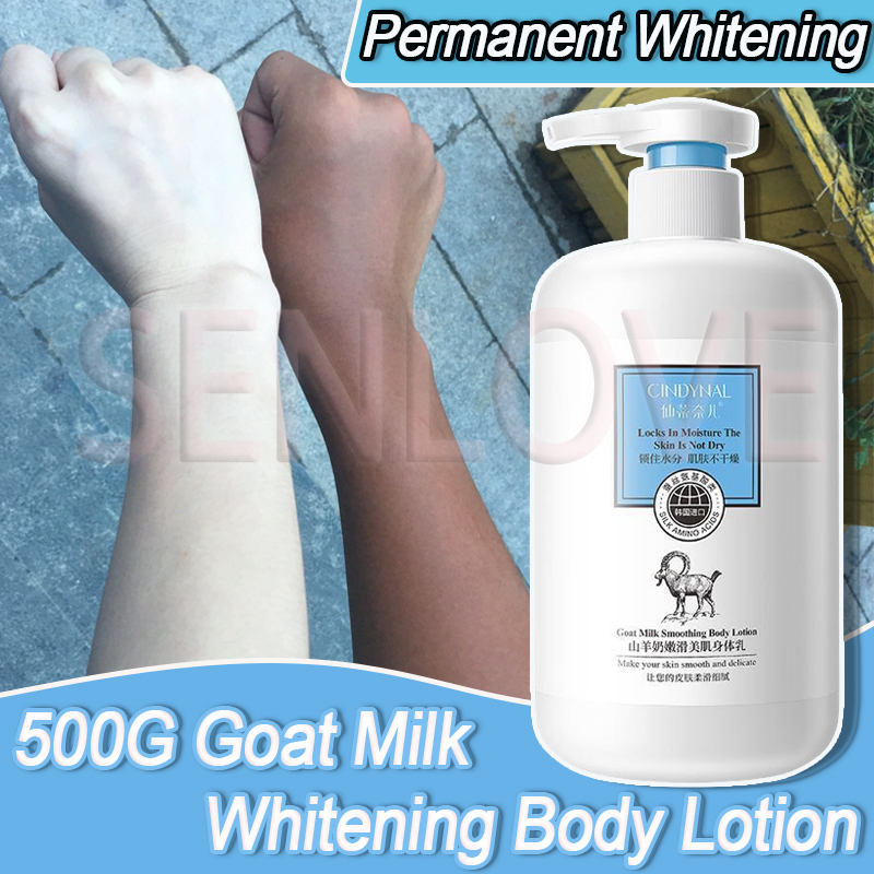 500G Goat Milk Body Lotion Whitening Smooth Moisturizing Lotion Permanent Whitening Remove ...