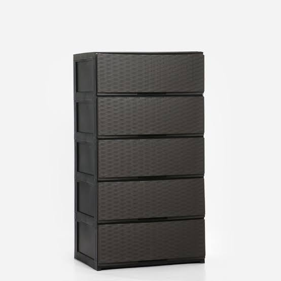 MEGABOX DRAWER MG-170 5 LAYERS RATTAN STYLE | Shopee Philippines