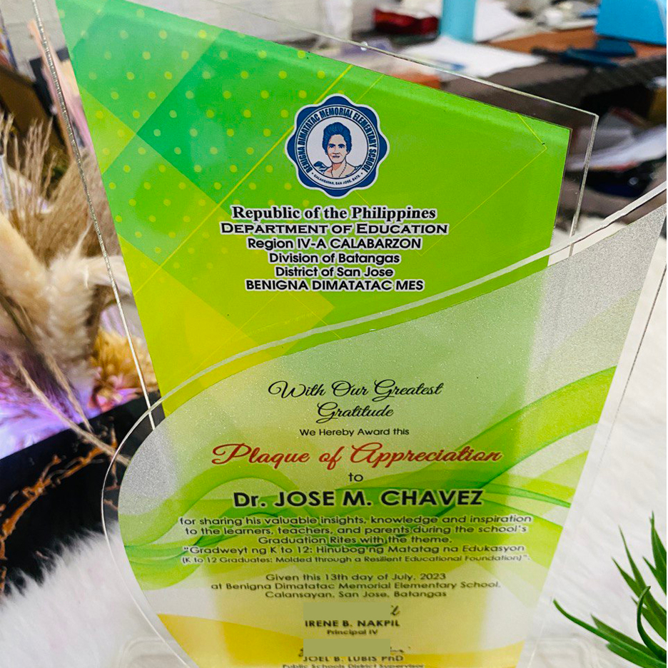 Customized Acrylic Plaque (Awards and Recognition) | Shopee Philippines
