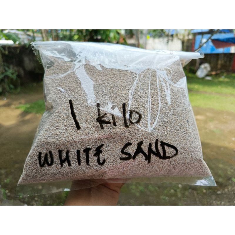 1 kilo WHITE SAND FOR AQUARIUM and PLANTS | Shopee Philippines