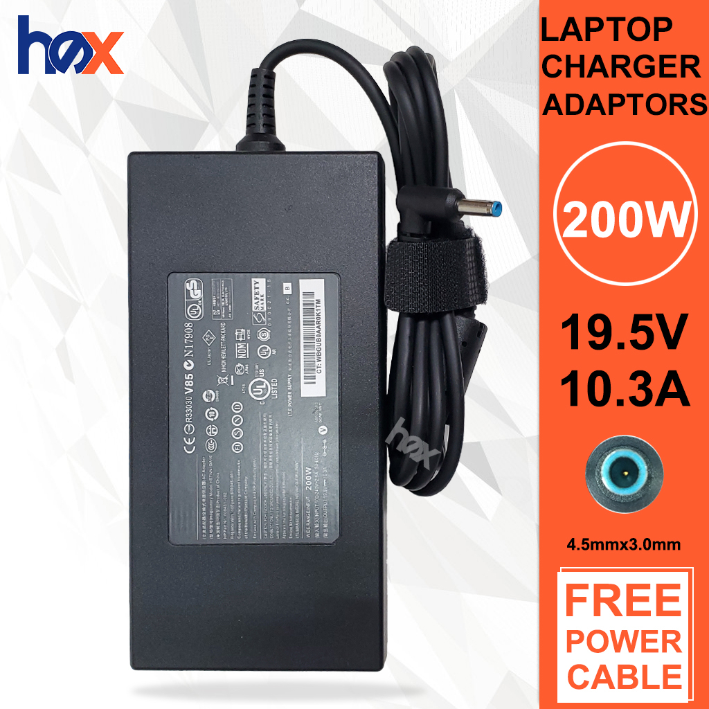 200W Laptop Charger Adapter For HP ZBook 17 G3 G4 Mobile Workstation ...