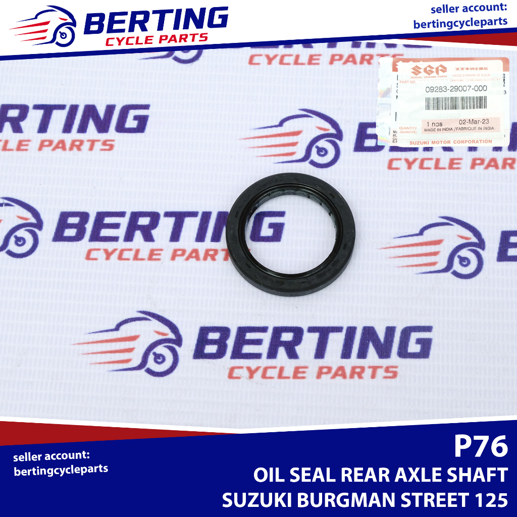 SGP OIL SEAL REAR AXLE SHAFT Suzuki Burgman Street 125 Genuine 09283 ...