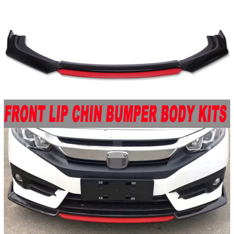Ready Car Universal Adjustable Front Bumper Lip Chin Diffuser Bodykits ...
