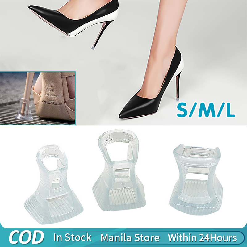 5 pair Clear High Heel Protectors Replacement Tip Caps Heel Cap ...