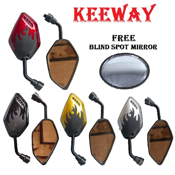 KEEWAY RKS 150 GS-Sport MOTORCYCLE SIDE MIRROR SHORT STEM BLACK STEM ...