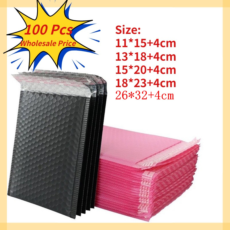 50/100pcs Self adhesive Bubble Poly Mailer Plastic Padded Envelope ...