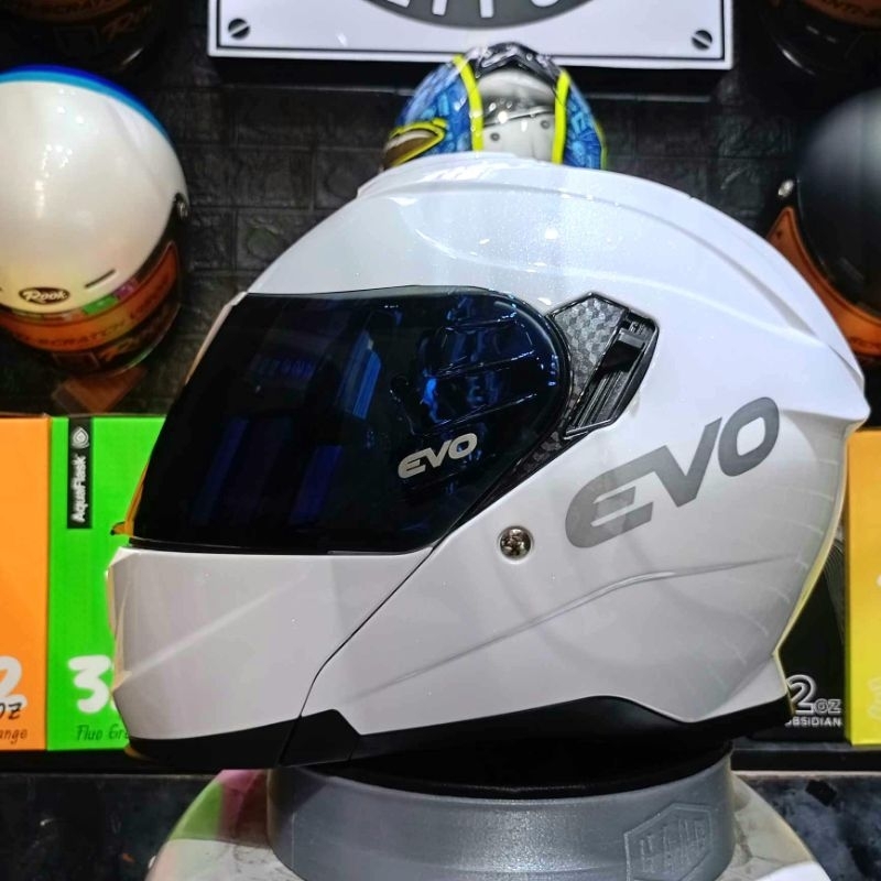 EVO VXR-5000 Dual Visor Helmet Mono Colors | Shopee Philippines