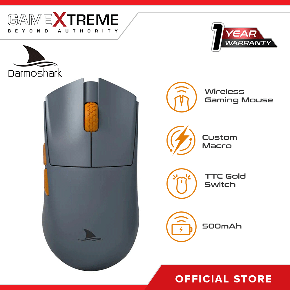 Darmoshark M3s Mini Varun Wireless Gaming Mouse Gray | Shopee Philippines