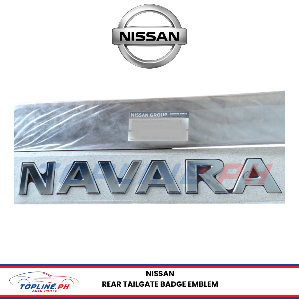 Nissan Navara D23 D40 Rear Tailgate Badge Emblem | Shopee Philippines