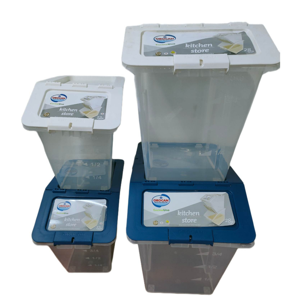 Orocan Cucina Uno Kitchen Storage/Rice Storage 28KG AND 12KG (white and ...