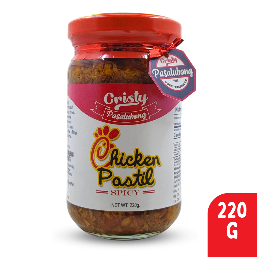CRISTY PASALUBONG Chicken Pastil Spicy (220g) | Shopee Philippines