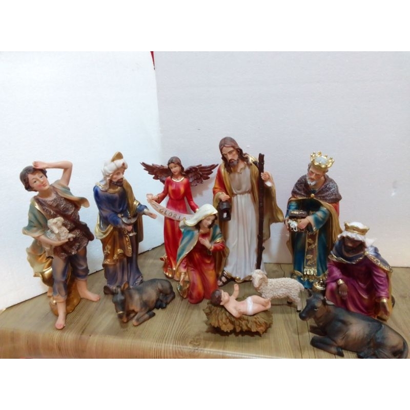 Large Nativity Set 11 pieces Large Size Christmas nativity set complete ...