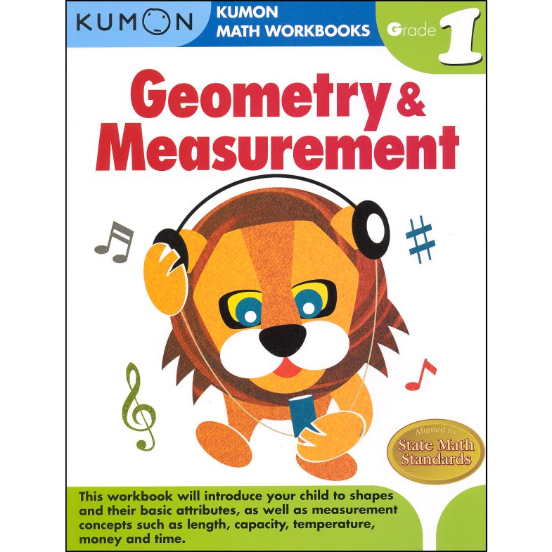 Kumon Math Workbooks: Geometry and Measurement (Grade 1) | Shopee ...