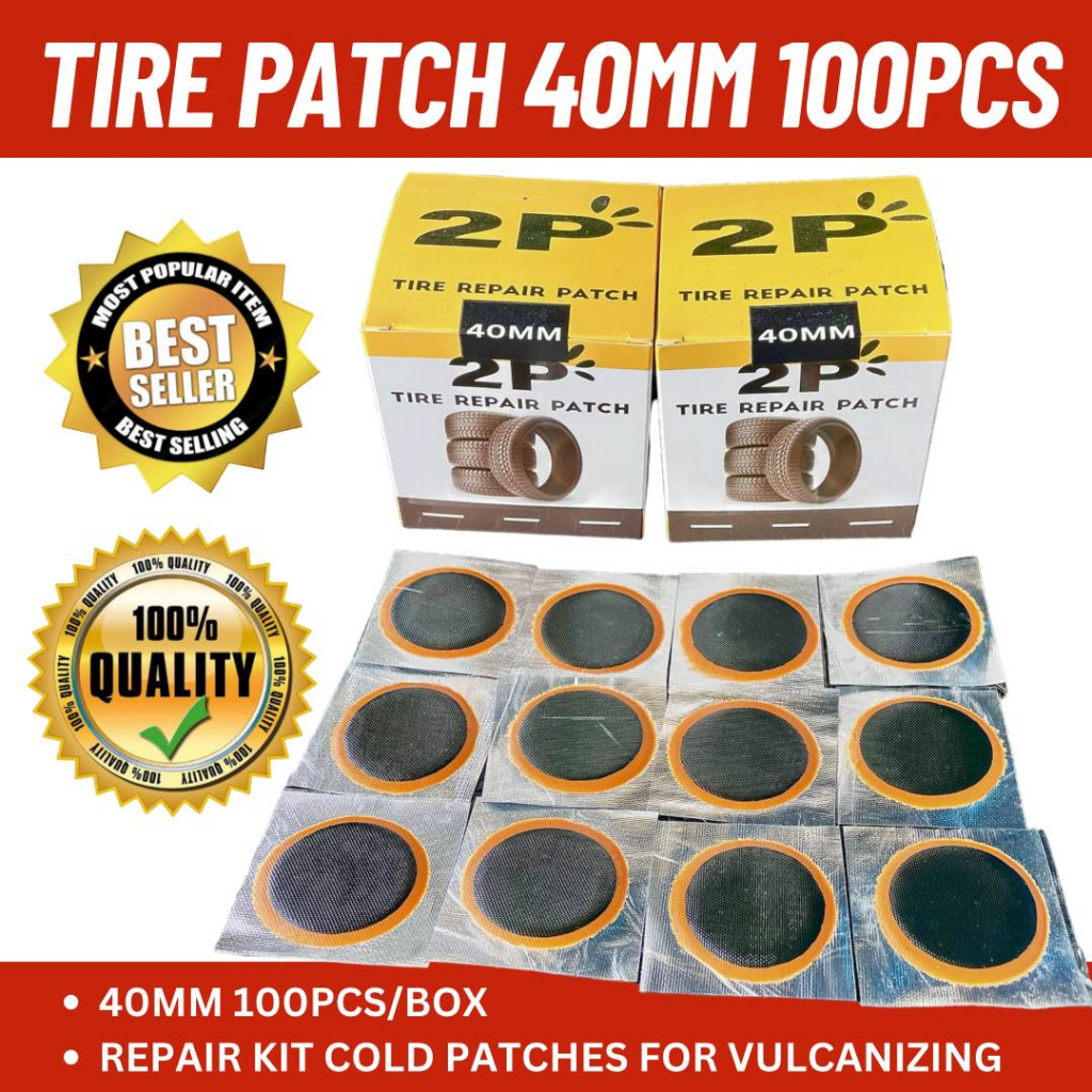 Tire patch 40mm vulcanizing repair patches kit and tools for CAR ...