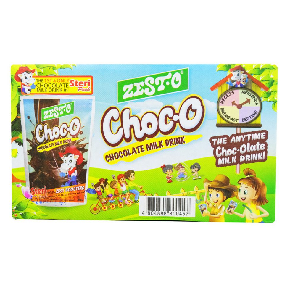 Zesto Choc-O Chocolate Milk Drink (180ml x 10 packs) | Shopee Philippines