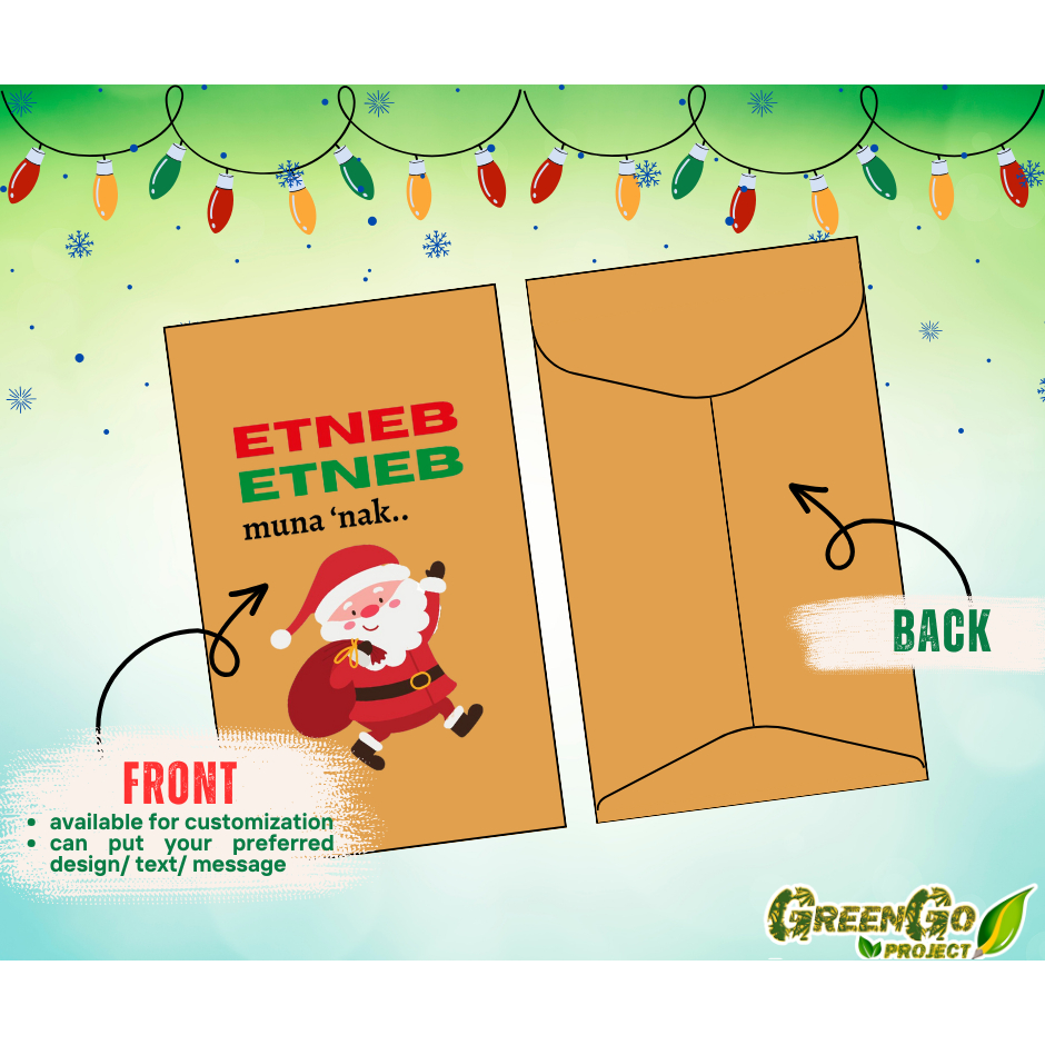 SMALL CHRISTMAS AMPAO/ CUSTOMIZED AMPAO/ ANGPAO/ PINOY ANGPAO/ KRAFT ...