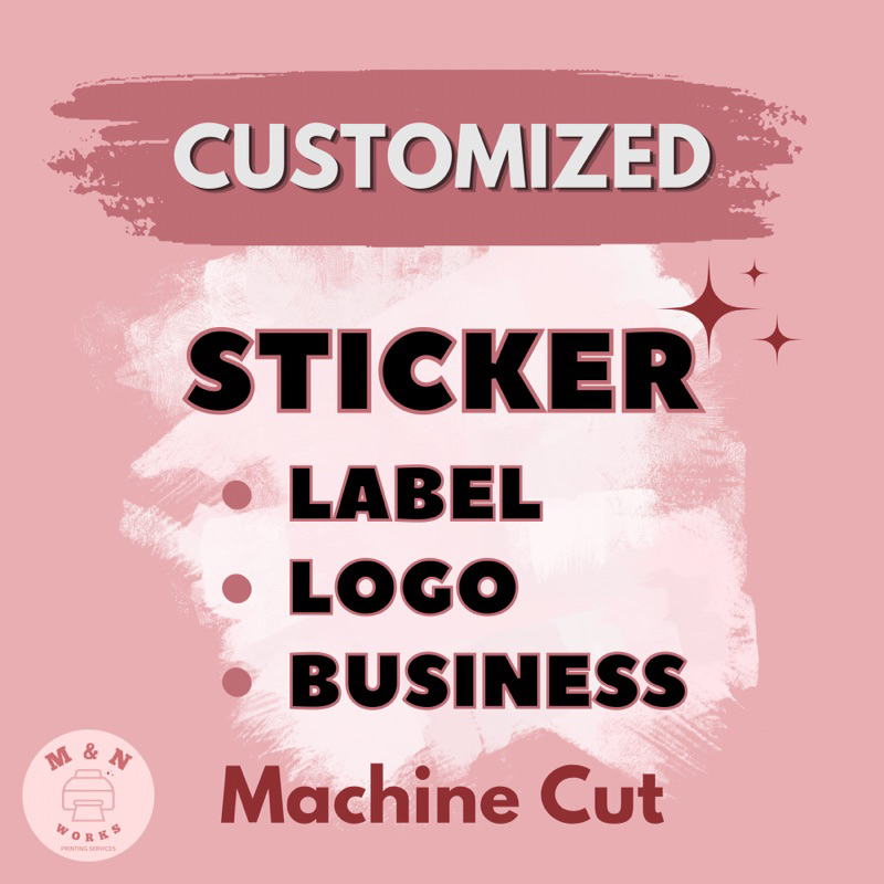Customized Sticker Label | Logo Sticker | Business Sticker | Machine ...