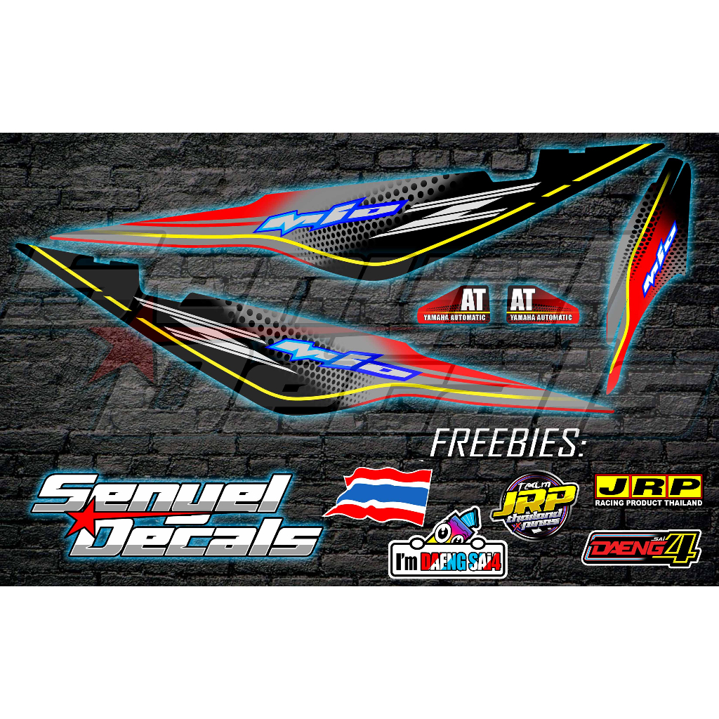 YAMAHA MIO SOULTY Stock Decals | Shopee Philippines