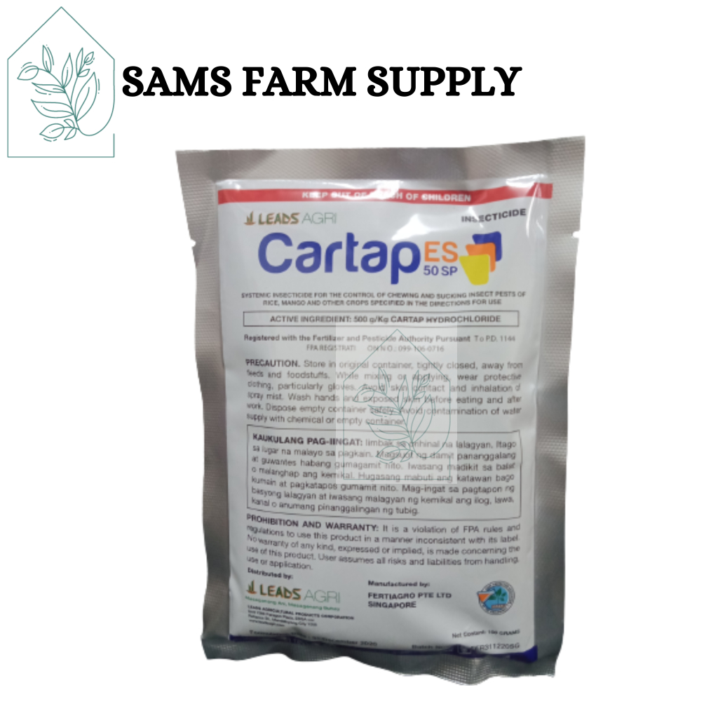 CARTAP ES 50SP INSECTICIDE BY LEADS AGRI 10O GRAMS | Shopee Philippines