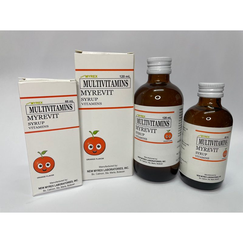 Multivitamins syrup MYREVIT 60ml/120ml | Shopee Philippines