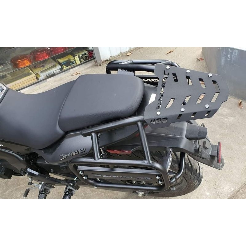 Redmotoshield topbox and sidebox bracket for Dominar 400 Heavy duty ...