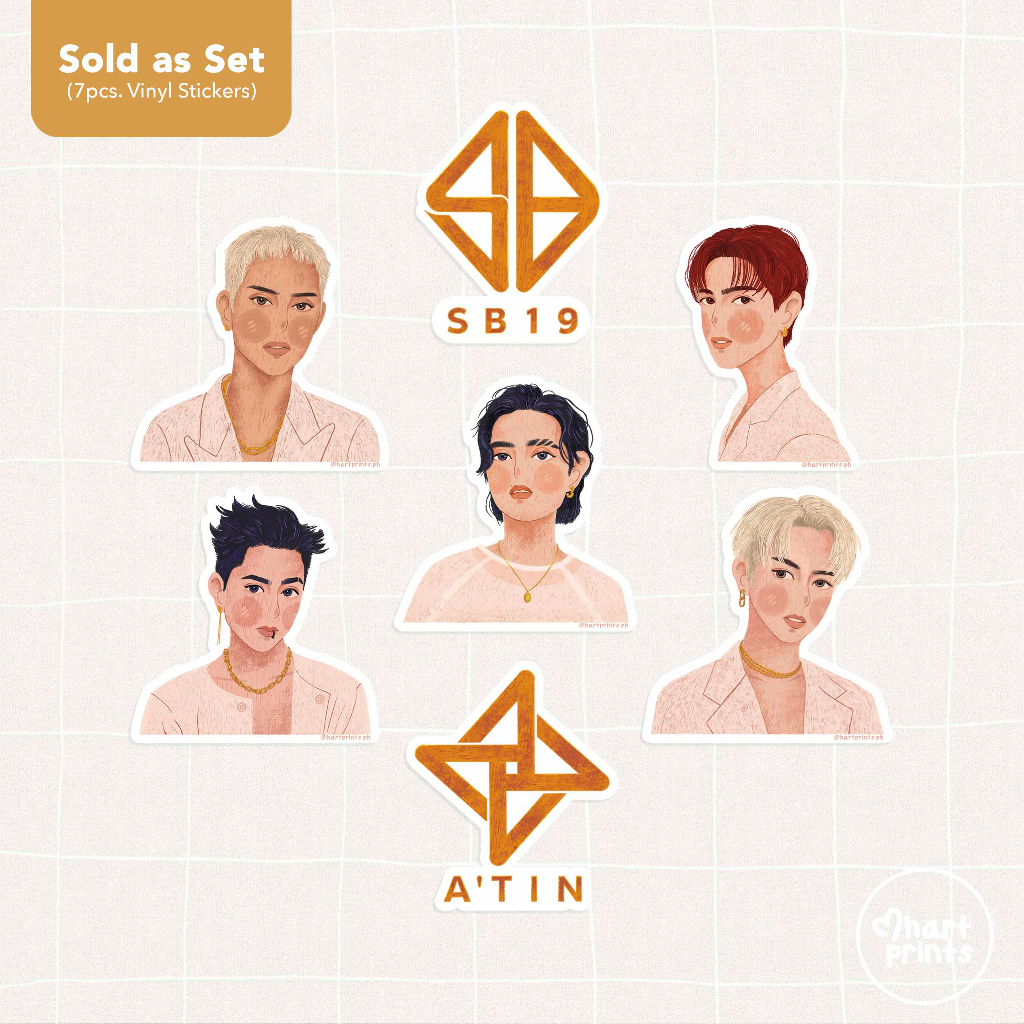 SB19 Laminated Vinyl Sticker Set | Shopee Philippines