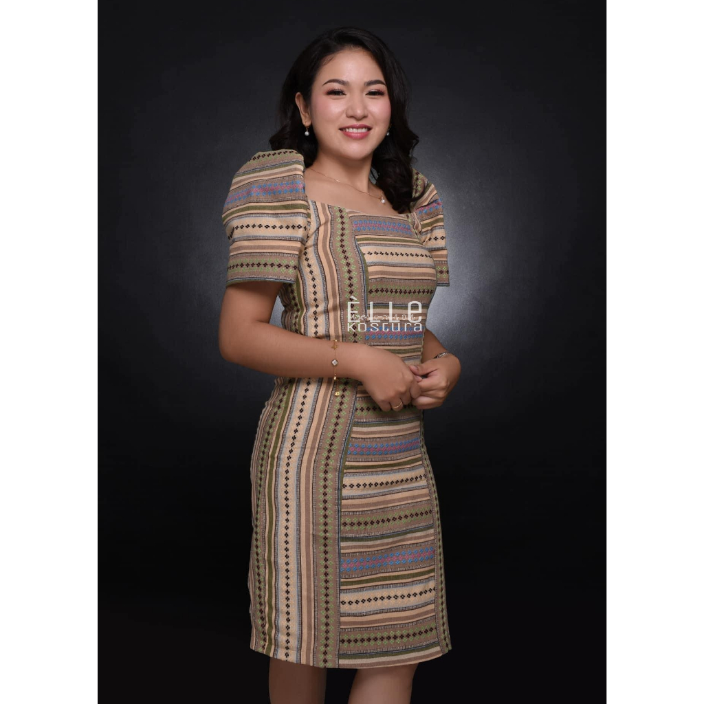 Ethnic Imelda Dress / Baguio Igorot Inabel Hand woven | Shopee Philippines