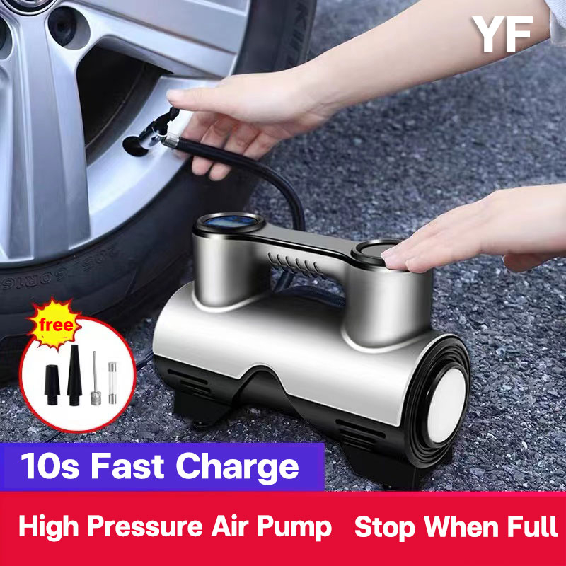 12V Portable Tyre Inflator Air Pump High Pressure Tire Inflator Pump ...