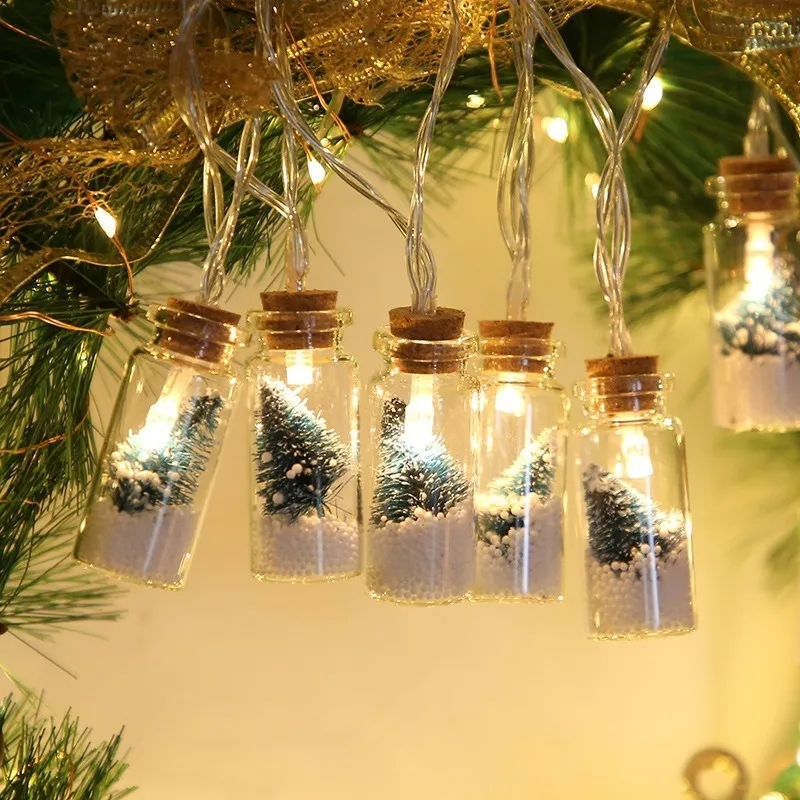 Wishing Bottle Christmas Tree Light Floating Bottle String Lights ...