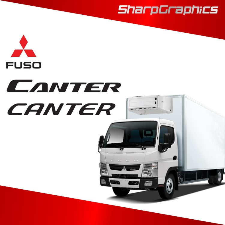 Mitsubishi FUSO Canter Truck Cargo Logistic Sticker Decal | Shopee ...