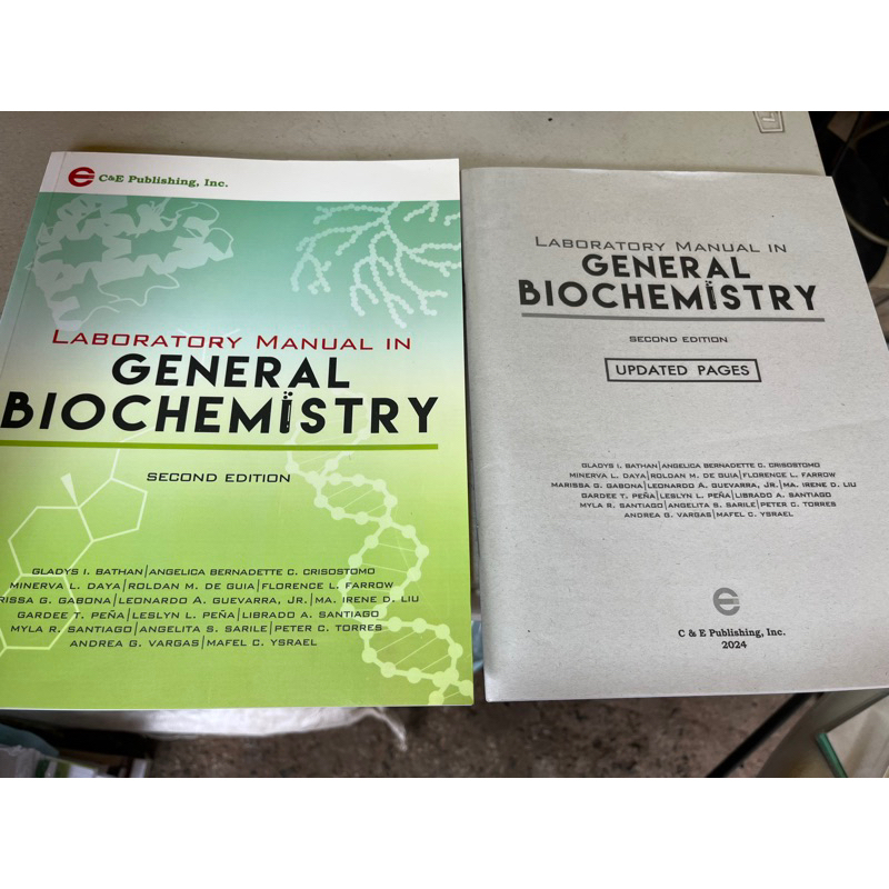 Laboratory Manual in General Biochemistry 2nd Edition | Shopee Philippines