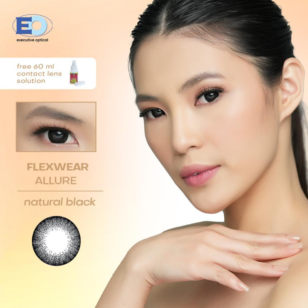 EO Flexwear Allure Colored Graded Contact Lens - Natural Black (1 year ... EO Flexwear Allure Colored Graded Contact Lens - Natural Black (1 year ...