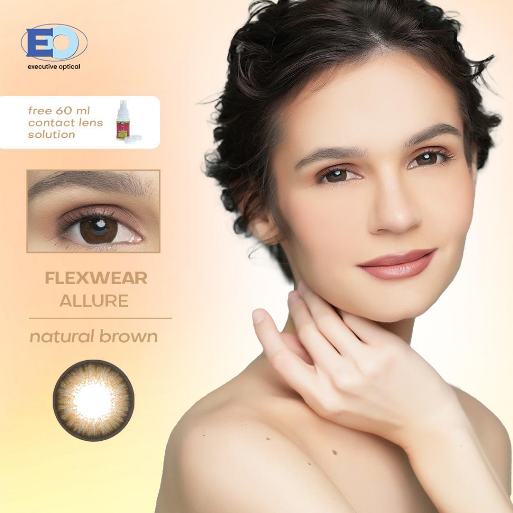 EO Flexwear Allure Colored Graded Contact Lens - Natural Brown (1 year ... EO Flexwear Allure Colored Graded Contact Lens - Natural Brown (1 year ...