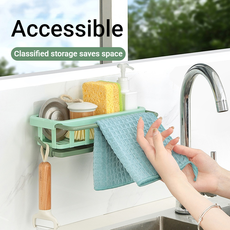 Kitchen Sponge Rack kitchen rack Sponge Storage Rack bathroom shelves ...