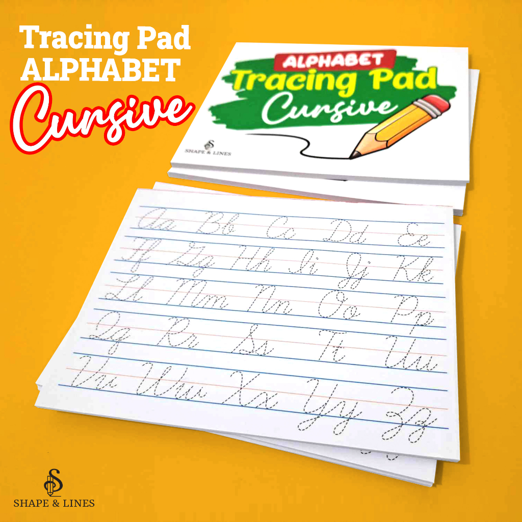 Kids Tracing Pad Alphabet CURSIVE A-Z | Shopee Philippines