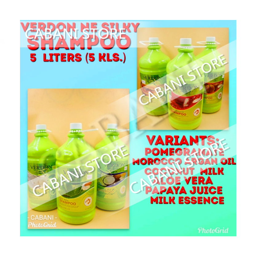 VERDON 5016 BEAUTY HAIR SHAMPOO Organic Moisturizing 5L /175FL.OZ ...