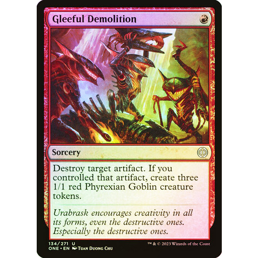 Magic the Gathering | Gleeful Demolition | Shopee Philippines