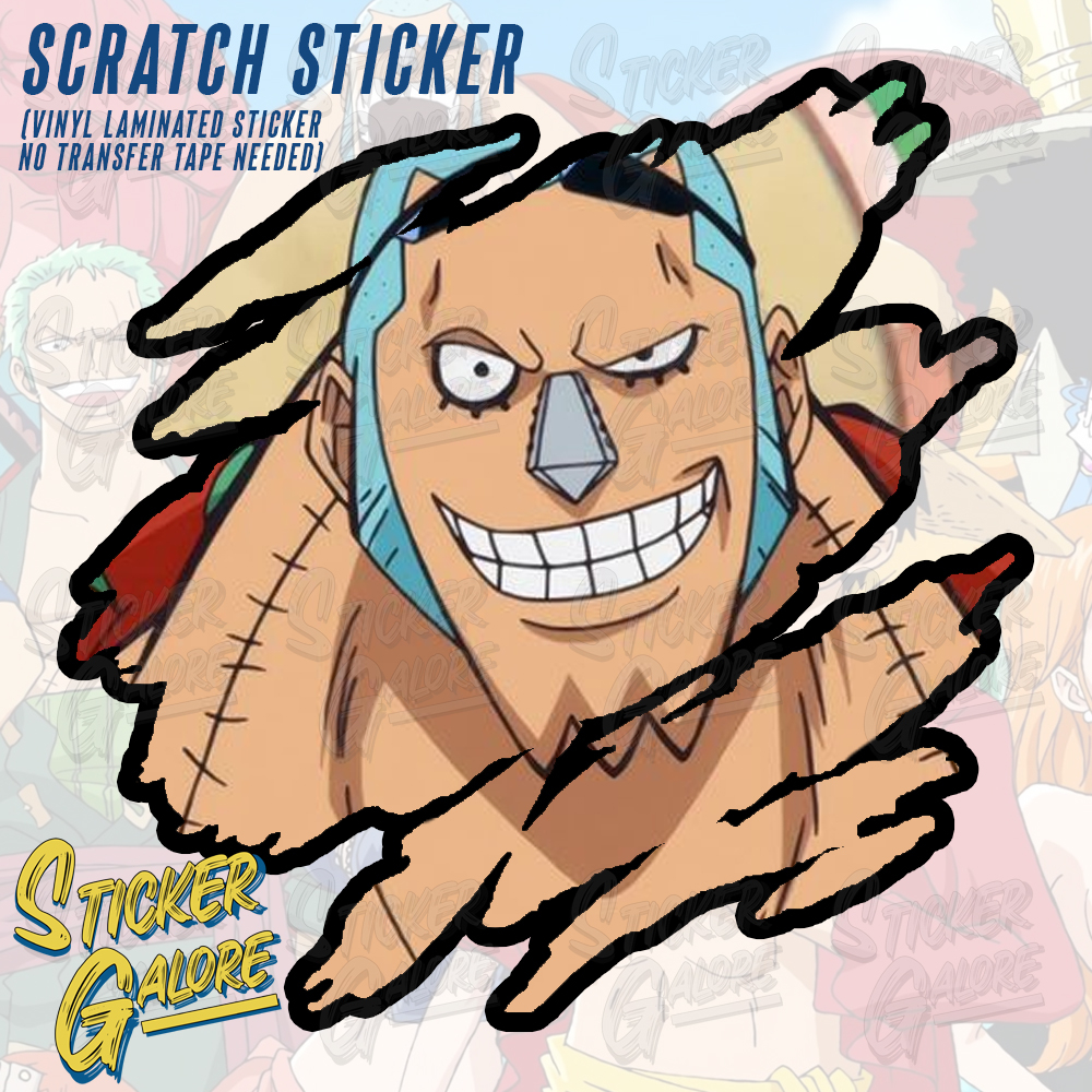 ONE PIECE SCRATCH STICKER (Waterproof and scratch proof) | Shopee ...