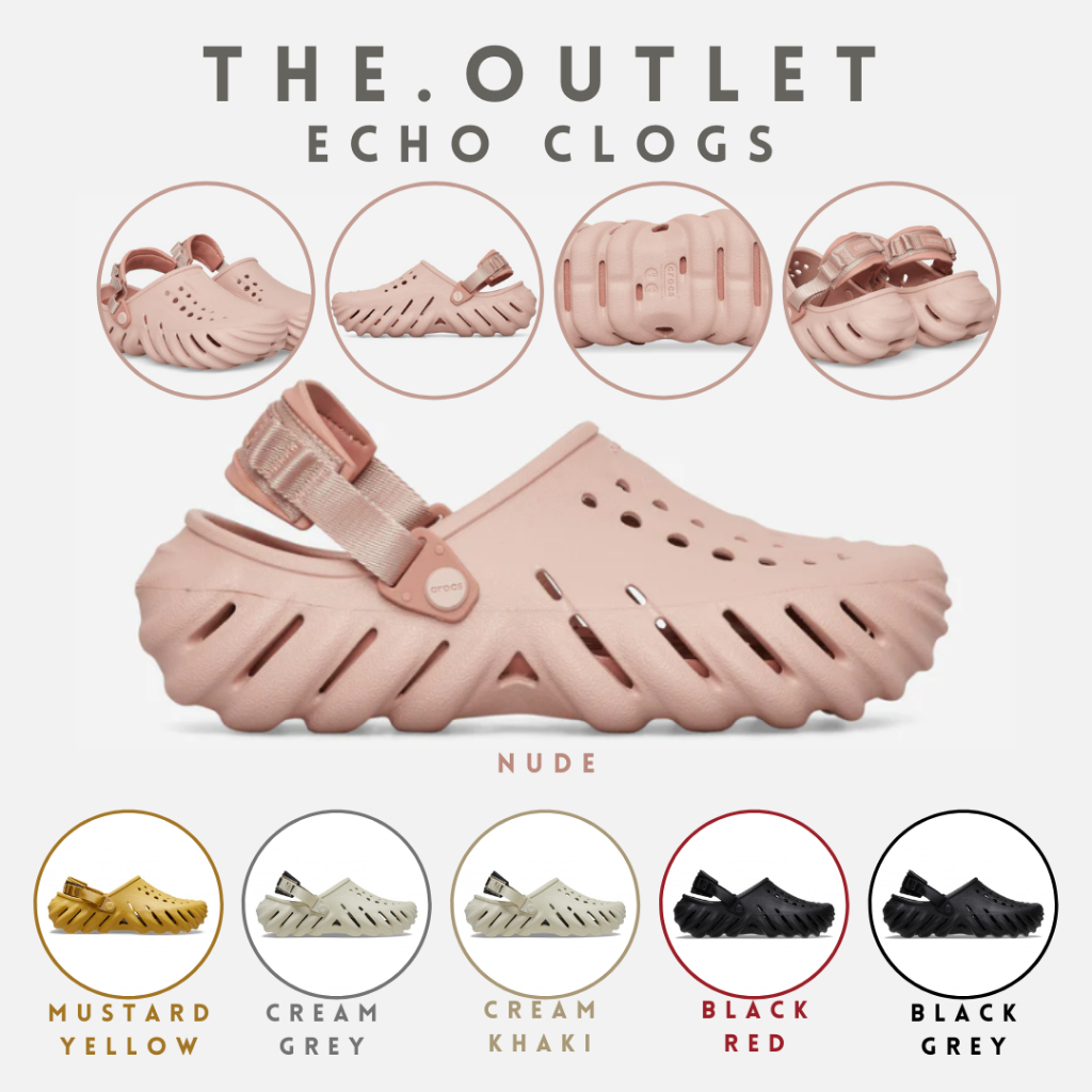 CROCS ECHO COMFORT CLOGS FOR MEN AND WOMEN (pollex 2) | Shopee Philippines