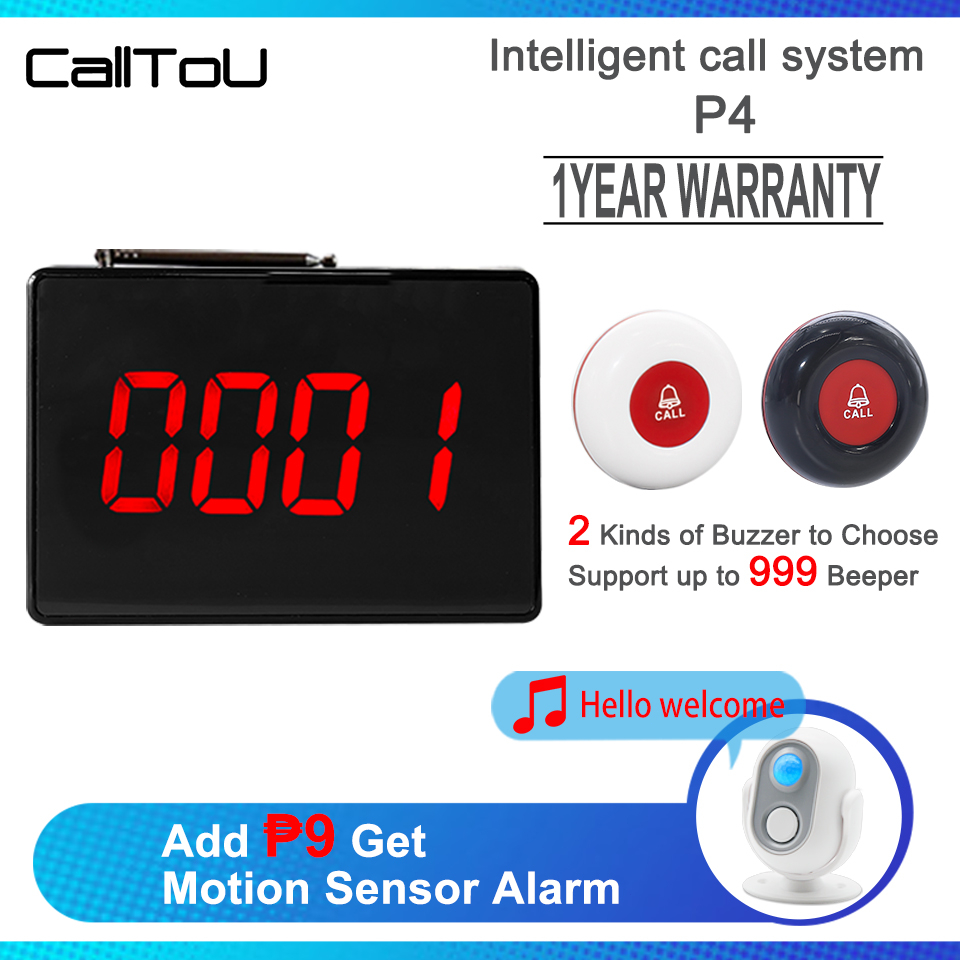 CallToU Wireless Pager Calling System Buzzer for Store Restaurant Pager ...
