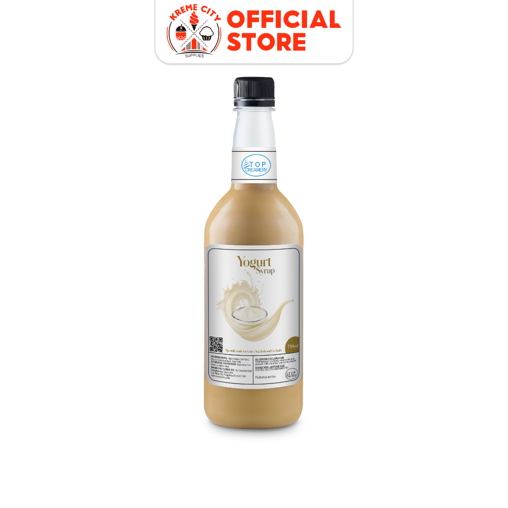 TOP Creamery Top Series Yogurt Syrup 750ml | Shopee Philippines