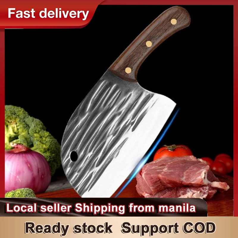 Traditional Handmade Forged Kitchen Knife Hammer Stainless Steel Chef's ...