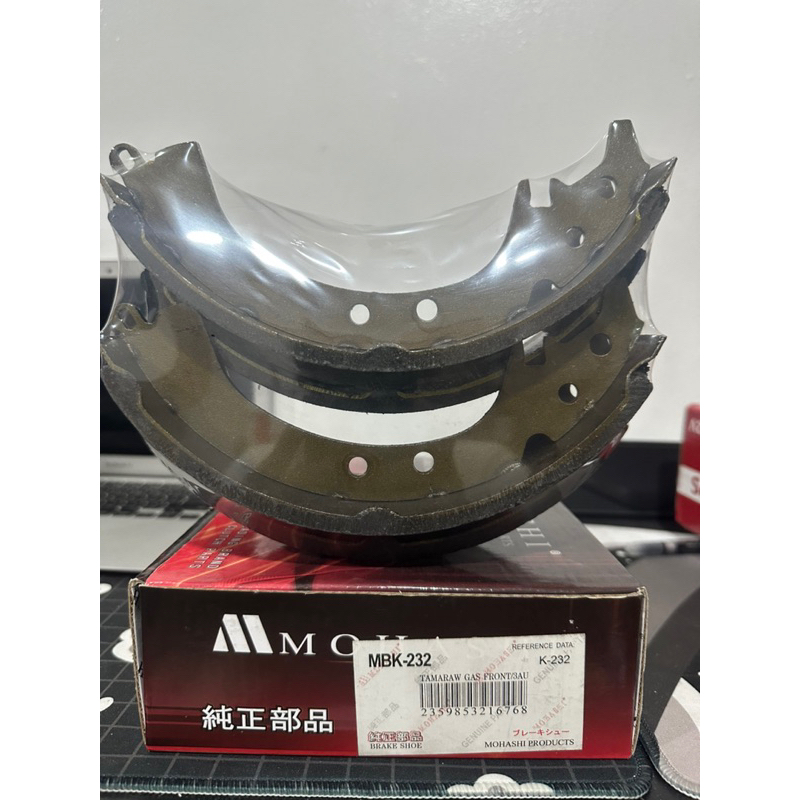BRAKE SHOE MBK-232 K-232 TOYOTA TAMARAW FX / LITE-ACE / 12R REAR MOHASHI BRAND | Shopee Philippines