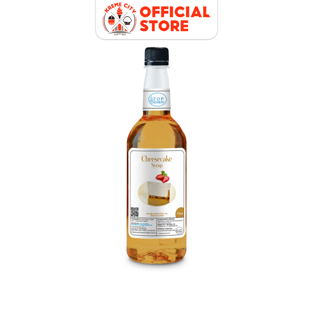 TOP Creamery Top Series Cheesecake Syrup 750ml | Shopee Philippines