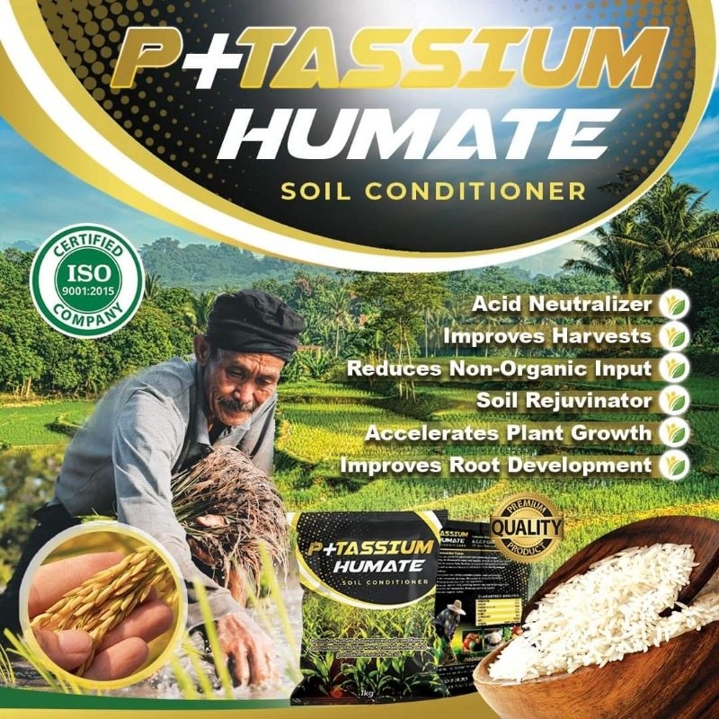 Potassium Humate / Soil conditioner / Fertilizer Enhancer / Rice ...