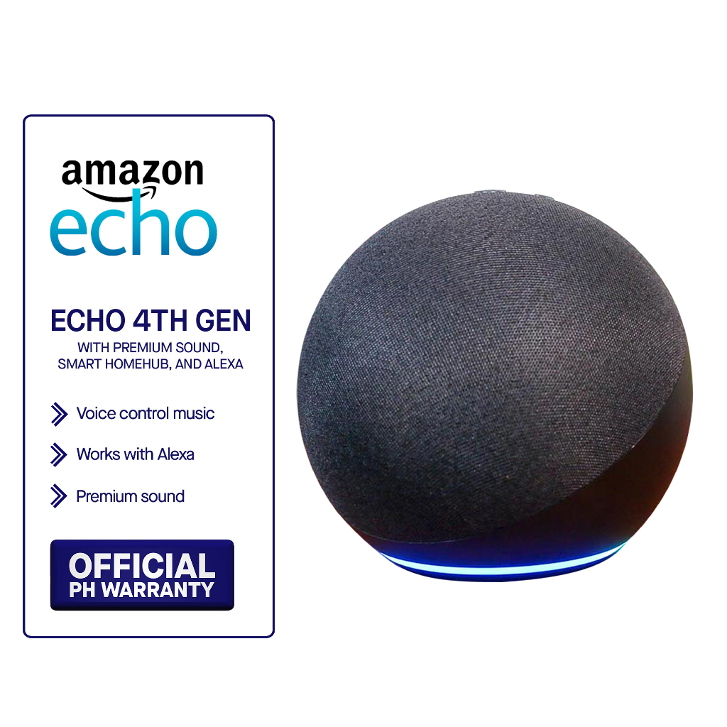 Amazon Echo ( 4th Gen ) with Preminum sound Smart Home Hub with Alexa | Shopee Philippines