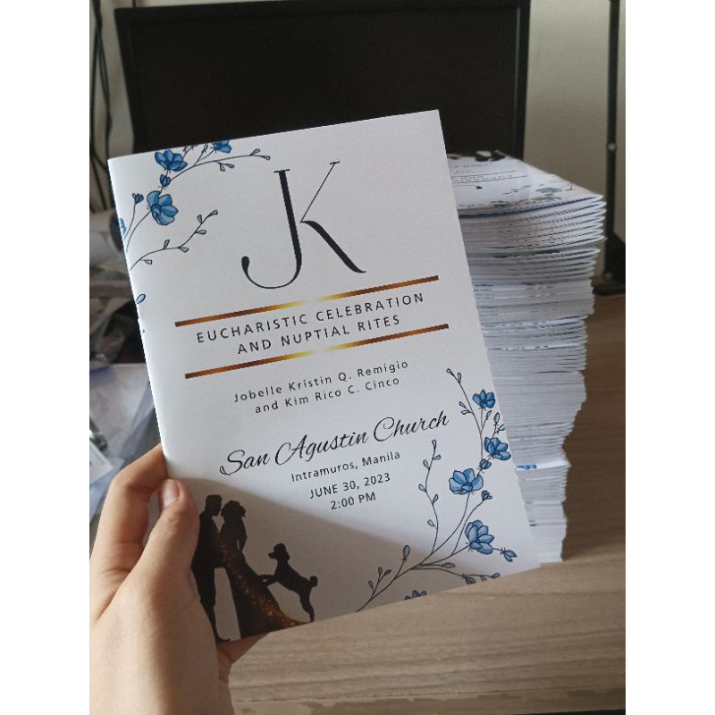 50 pcs. Wedding Missalette by AD Classic | Shopee Philippines