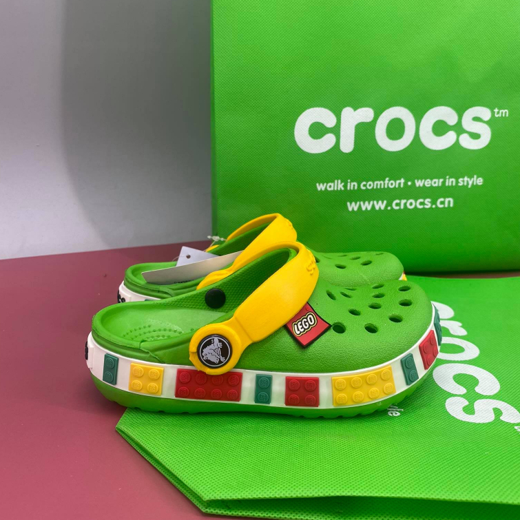 Crocs Lego Clogs Sandals For Kids Unisex | Shopee Philippines