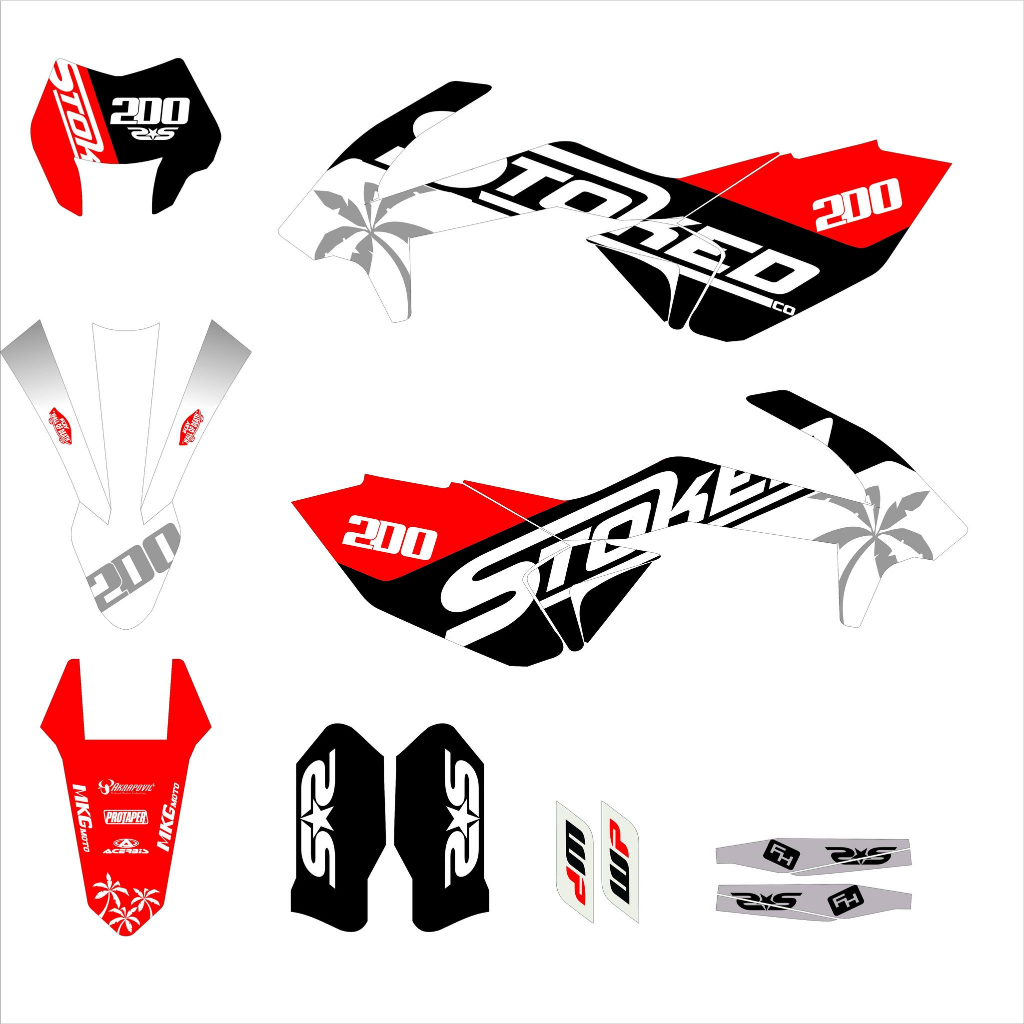 Rusi KRY 150 & 200 Graphics kit Sticker Decal | Shopee Philippines