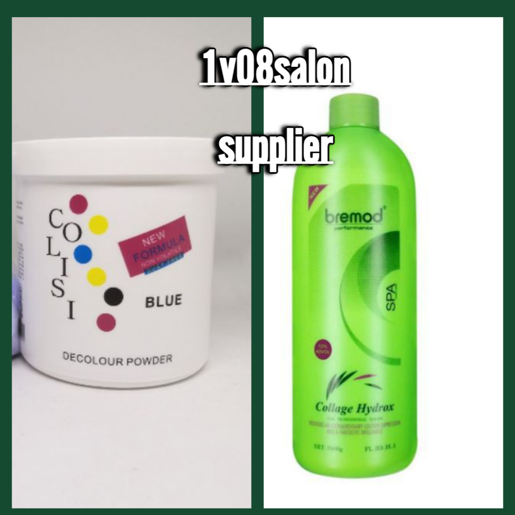 1 SET COLISI BLEACHING POWDER 450G WITH BREMOD OXIDIZER 12% | Shopee ...